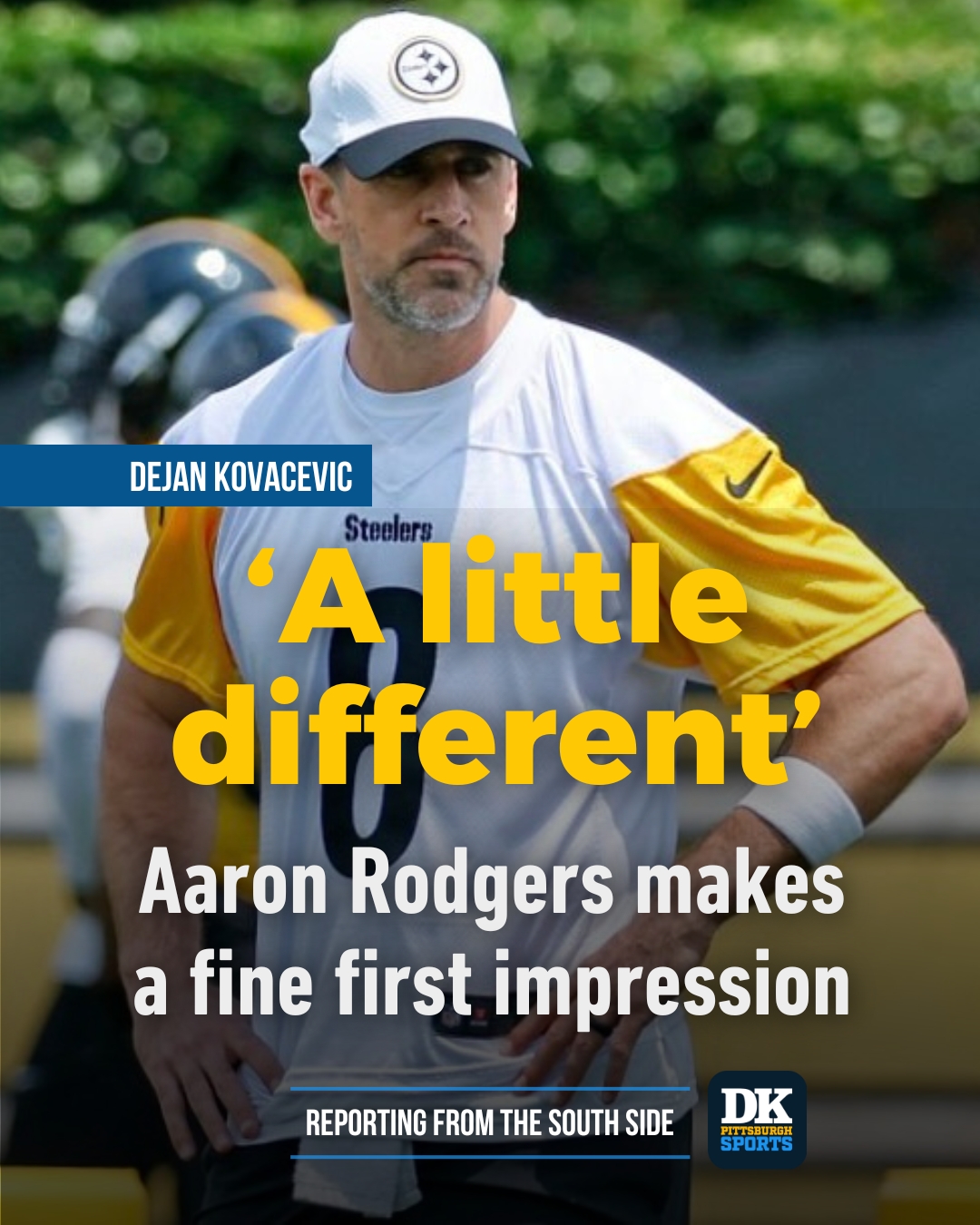 Aaron Rodgers makes fine first impression on Steelers
