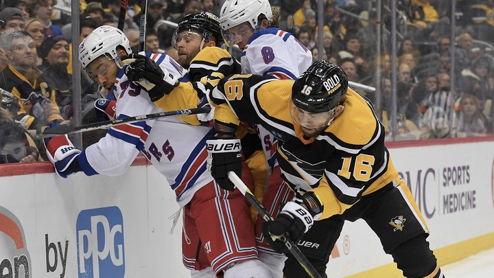 Penguins vs. Rangers, 7:08 p.m.