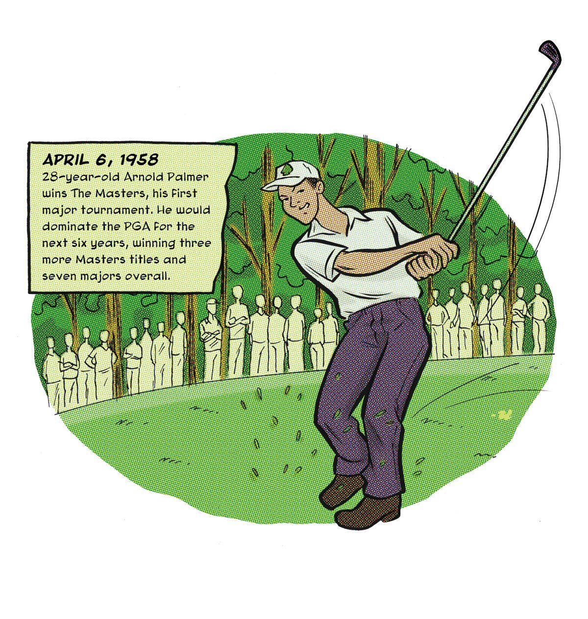 Cartoon Canon: Arnie's first Masters!